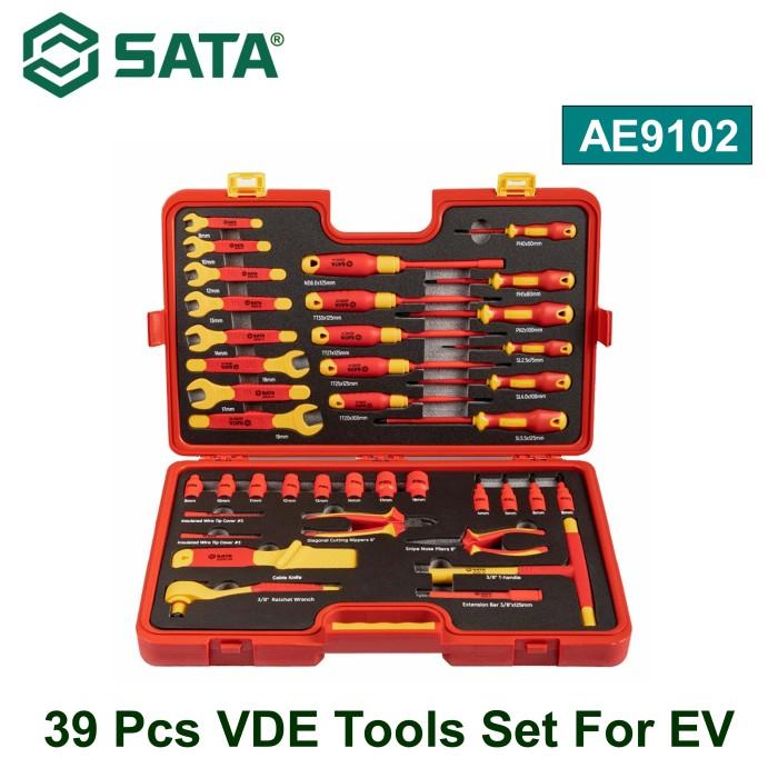 Jual Tool Kit Listrik 39 Pc AE9102 NEV VDE Tool Set Sata Tools ...
