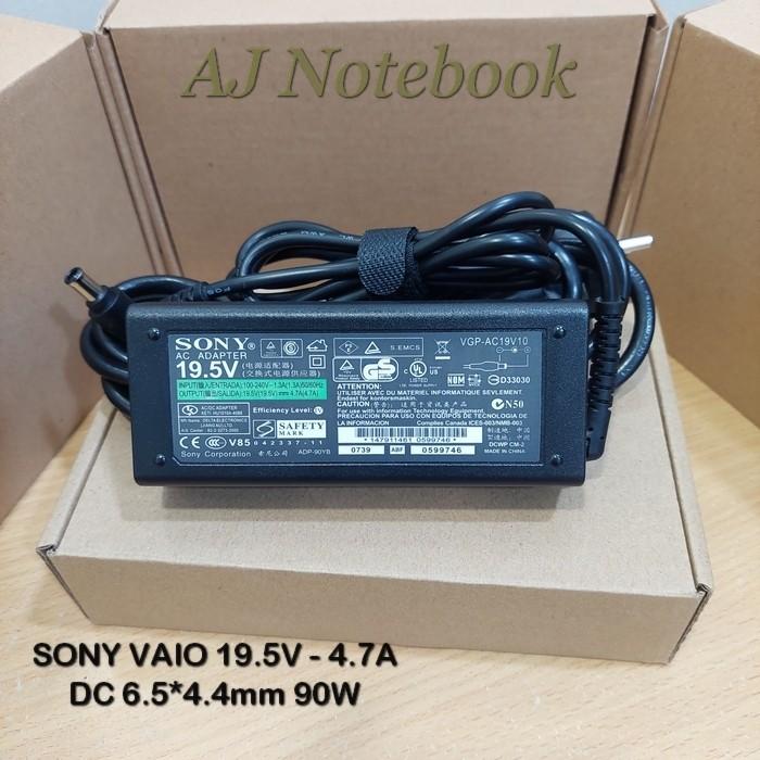 Jual Adaptor Charger Laptop SONY VAIO 19.5V-4.7A ( 6.5*4.4mm ) JARUM ...