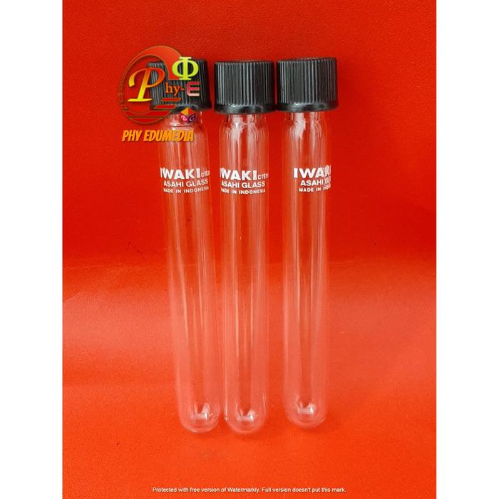 Jual Tabung Reaksi Drat Ulir IWAKI / Tabung Reaksi Tutup Ulir / Test ...