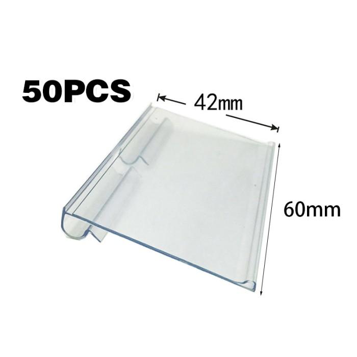 Jual 50Pcs Tempat Harga Rak Minimarket/Label Harga Mika/Label Harga Pvc ...