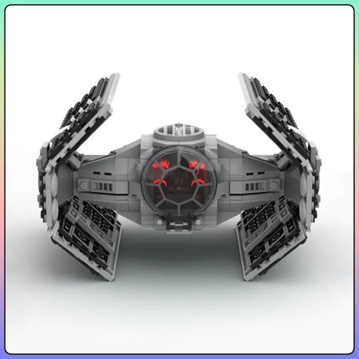 Jual Hds New Space War Tie Advanced X1 Interstellar Weapons Moc Brick ...