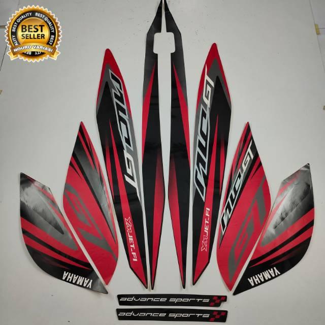 Jual [Maafi Stripping] Striping Yamaha Mio Gt 2014 Stiker Motor Merah ...