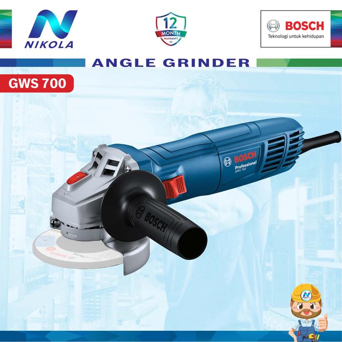 Promo GWS 700 BOSCH Grinder Gerinda Tangan Gurinda 4" 10 mm GWS700 ...