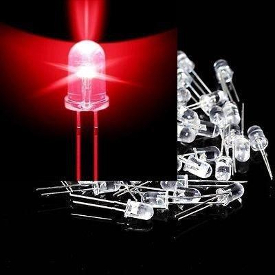 Jual DIODE LED 5MM RED CLEAR SUPER TERANG LED 5MM MERAH BENING BARU ...