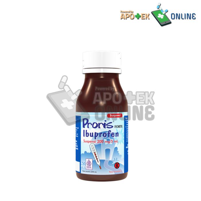 Jual PRORIS SUSP FORTE 50 ML STRAWBERRY (IBUPROFEN/PEREDA NYERI/DEMAM ...