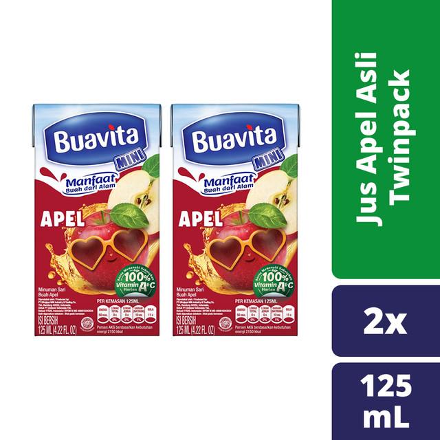 Promo Buavita Mini Juice Apel 125ml Twin Pack - - Unilever Official ...