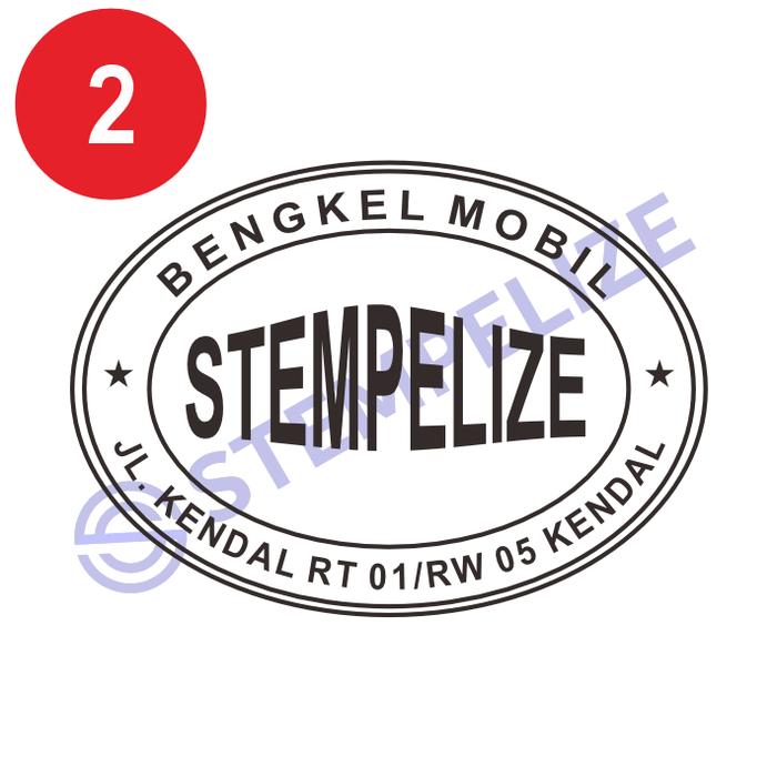 Jual Stempel Bengkel Mobil - 3, Merah - Kab. Kendal - Stempelize ...
