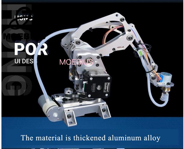 Jual 3 Dof Mechanical Arm Robotic Arm With Step Motor Suction Pump ...