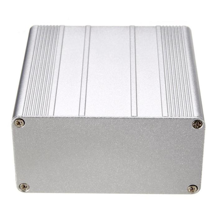 Jual Box Aluminium Project Case Enclosure Metal 10x10x5cm Warna Silver ...