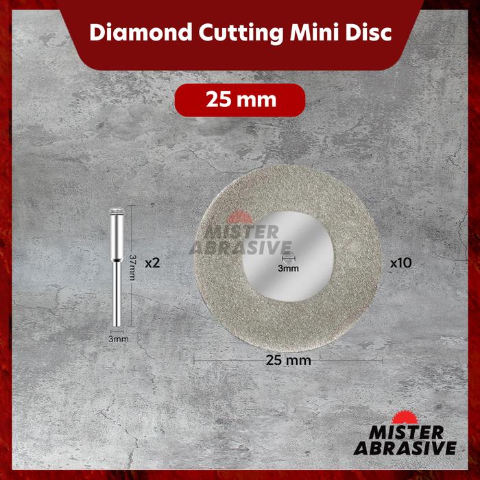 Jual Diamond Cutting Disc Mini Dremel Grinder Mata Gerinda Rotary ...