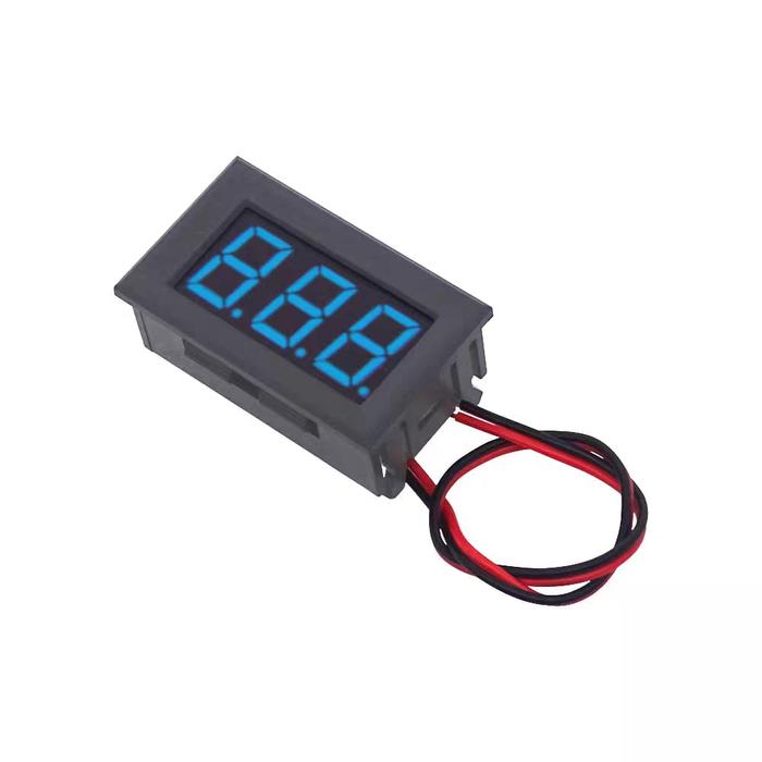 Jual 2 Wire DC Digital Voltmeter 0.56 inch LED 4.5V-30V with Frame ...