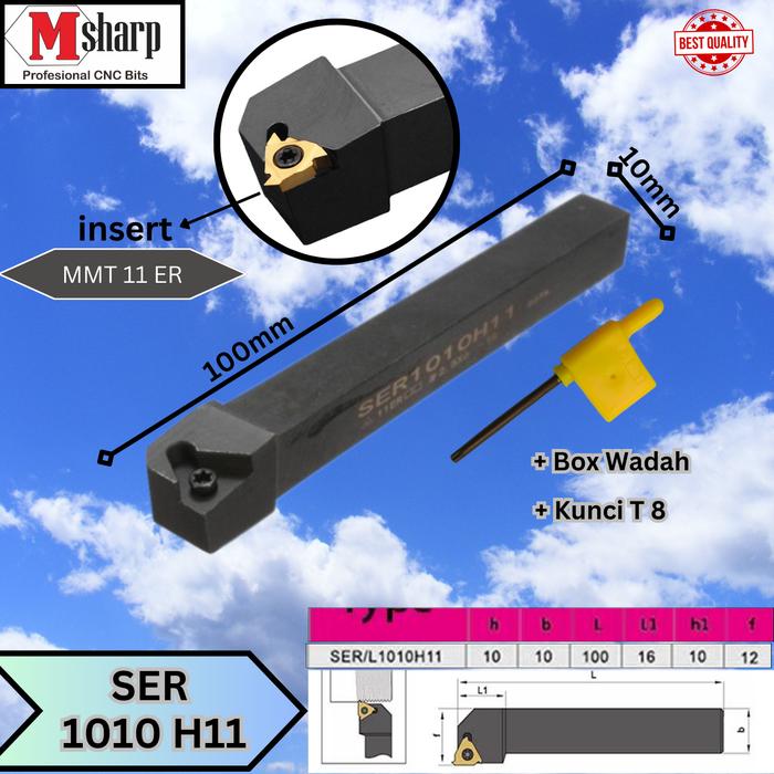 Promo Holder Bubut Ulir Drat Luar SER SEL 1010 1212 1616 2020 2525 3232 - SEL 1616 H16 - Jakarta ...