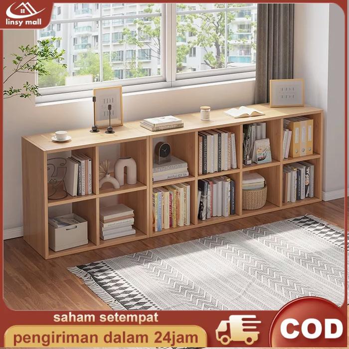 Jual LIN Rak Buku Susun kayu/Rak Serbaguna Minimalis/Rak Buku kayu /Rak ...