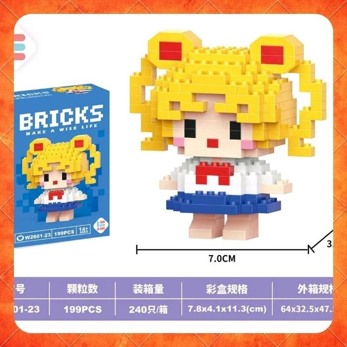 Jual [050]DIY Bricks Mini Toys Model Kartun Building Blok Nano Block ...