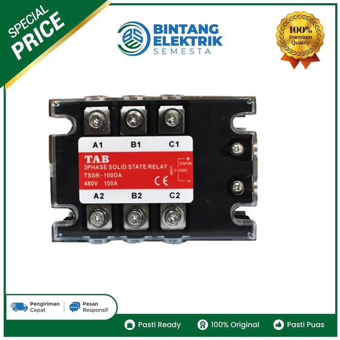 Jual Solid State Relay 3 Phase SSR-100DA - DC-AC 100 Ampere - Jakarta Barat - Bintang Elektrik ...