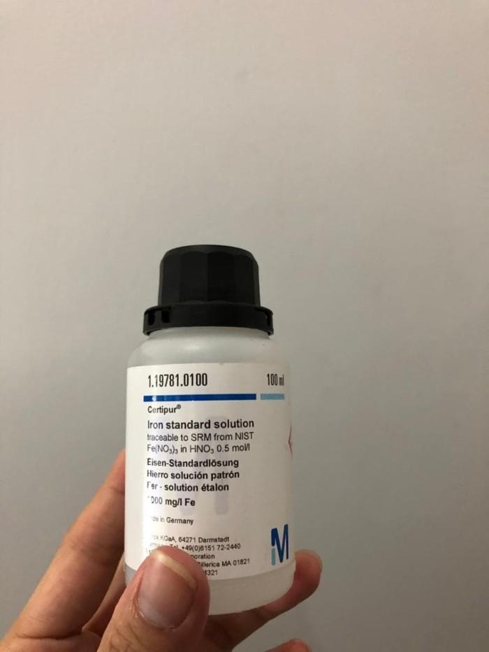 Jual Alat Lab Larutan Standar Besi, Iron (Fe) Standard Solution, Merck ...