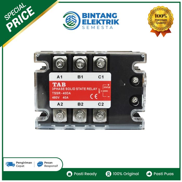 Jual Solid State Relay 3 Phase SSR-40DA - DC-AC 40 Ampere - Jakarta Pusat - Bintang Elektrik ...