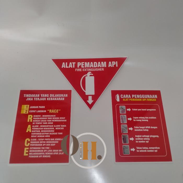 Jual Akrilik Segitiga APAR Akrilik APAR Akrilik Pemadam Api Ringan ...