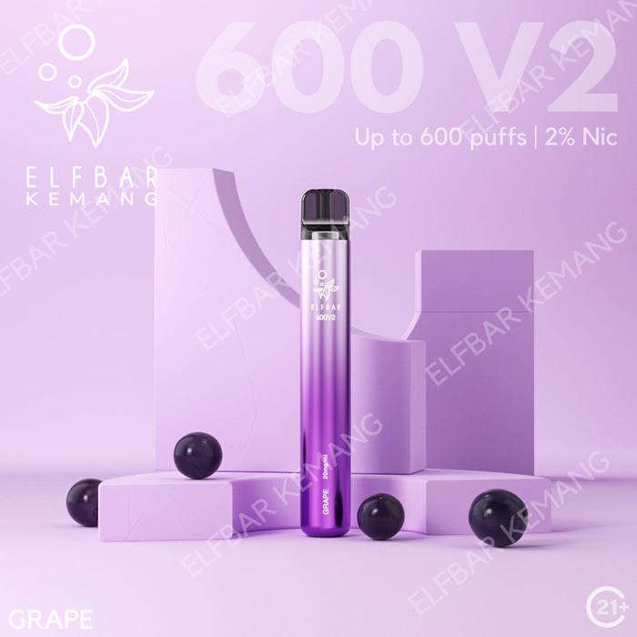 Promo ELFBAR 600 Puffs 600V2 All Variant | ELF BAR Disposable Pod Vape ...