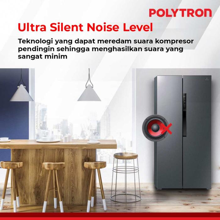 Jual Polytron Kulkas 2 Pintu Side By Side 450 Liter Prs 455S Yley - Kab ...