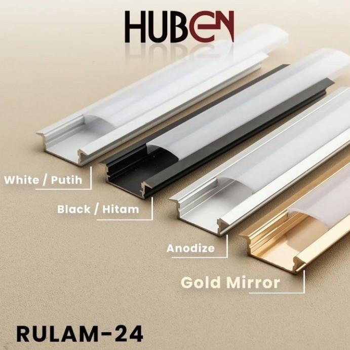 Jual List Rel Rumah Lampu HUBEN RULAM-24 Led Strip Alumunium Acrylic ...