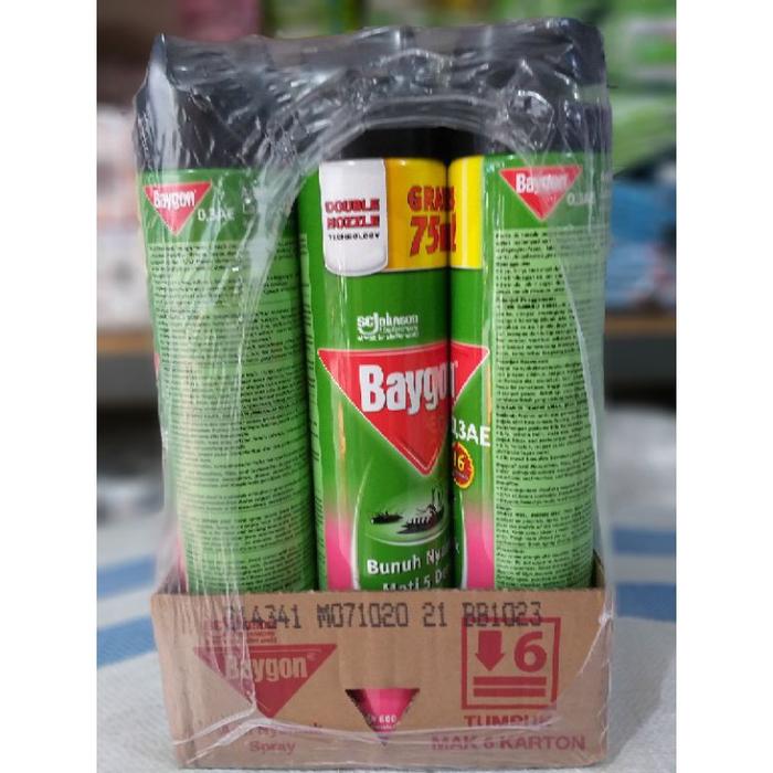 Jual 🤞 BAYGON SEMPROT BAYGON 600ML + 75 ML BOTOL KALENG 😍 - Jakarta ...