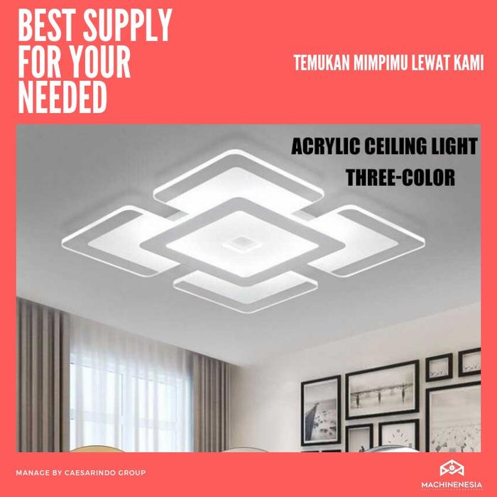 Jual NEW LAMPU PLAFON RUMAH MINIMALIS LED RUANG TAMU DIMMABLE CEILING ...