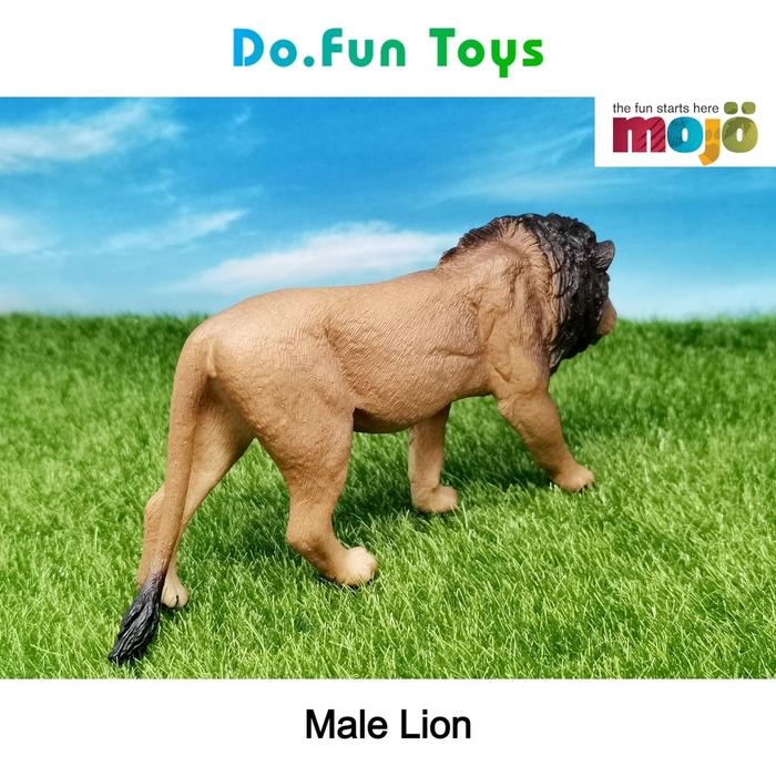 Jual Mojo Animal Figurine | Male Lion / Mainan Miniatur Binatang Singa ...