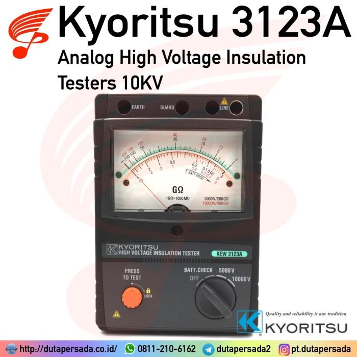 Jual Kyoritsu 3123A Analog High Voltage Insulation Testers Megger 10KV ...
