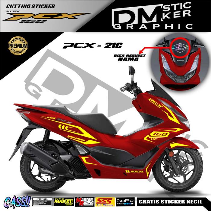 Jual Produk CUTTING STICKER PCX 160 SIMPLE MURAH KODE PCX-021 Barang ...