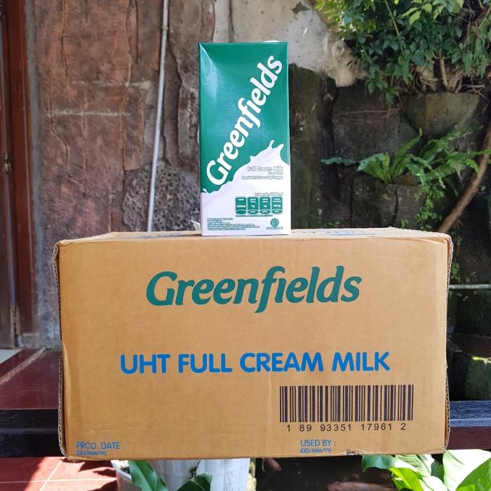 Jual Susu UHT Greenfields Full Cream 1 Karton (12 x 1 Liter) bermutu ...