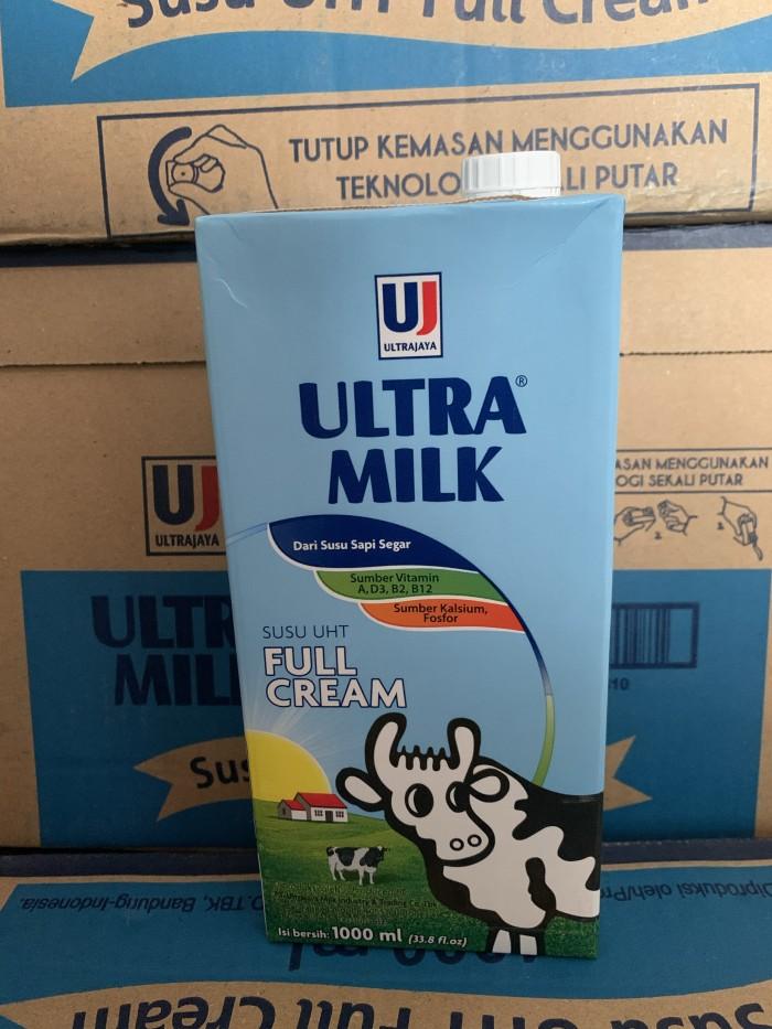 Jual Susu UHT Ultra Milk Full Cream 1000ml x 12 packs bermutu - Kota ...