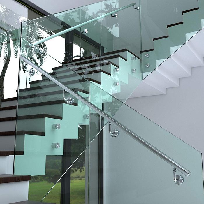 Jual Glass Hand Rail Connector Stainless Steel Tangga Kaca Lurus ...