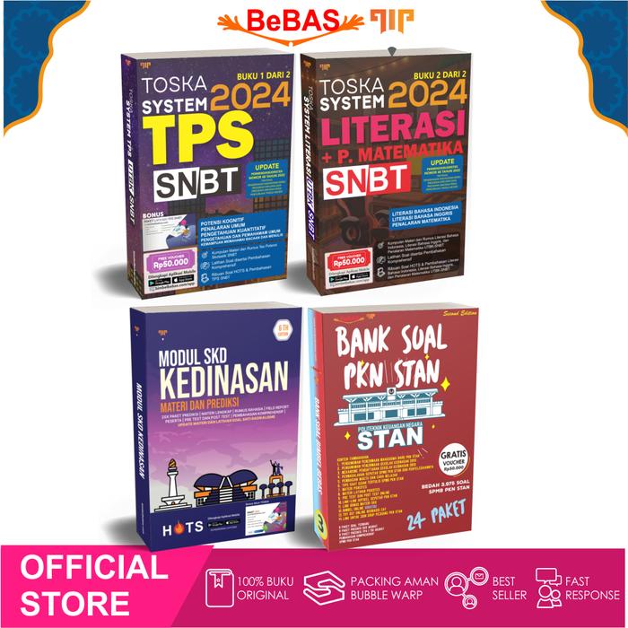 Jual Bebas 4 Buku UTBK SNBT TKA IPS Soshum 2024 Full Materi, Rumus ...