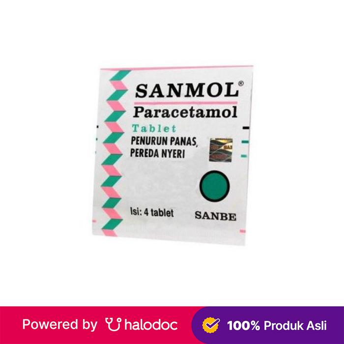 Jual Sanmol 500 mg 4 Tablet - Obat Pereda Demam & Nyeri - Halodoc ...