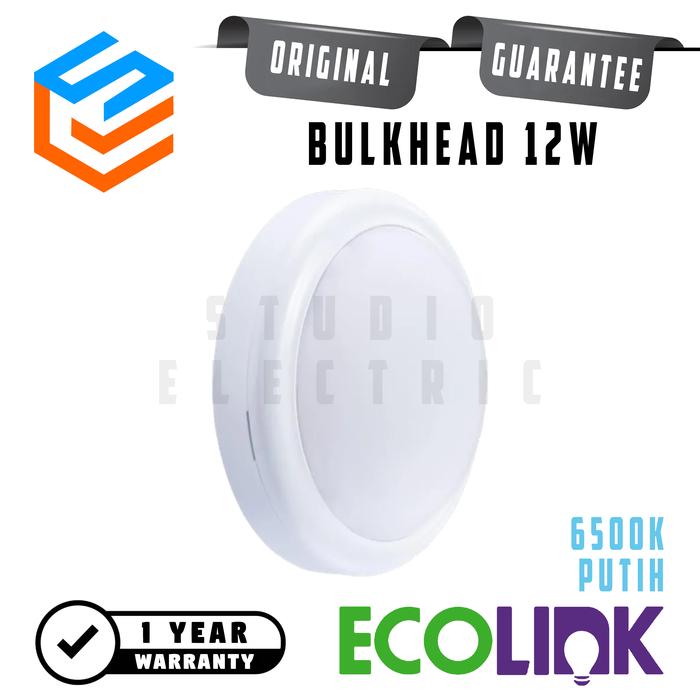 Jual Lampu LED Bulkhead Ecolink 12 Watt Putih 6500K 12W 12Watt 12 W ...