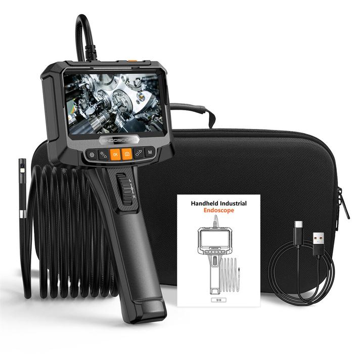 Jual S10 Articulating Borescope Camera with Light, Two-Way Articulated ...