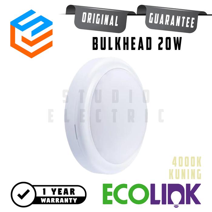 Jual Lampu LED Bulkhead Ecolink 20 Watt Kuning 4000K 20W 20Watt 20 W ...