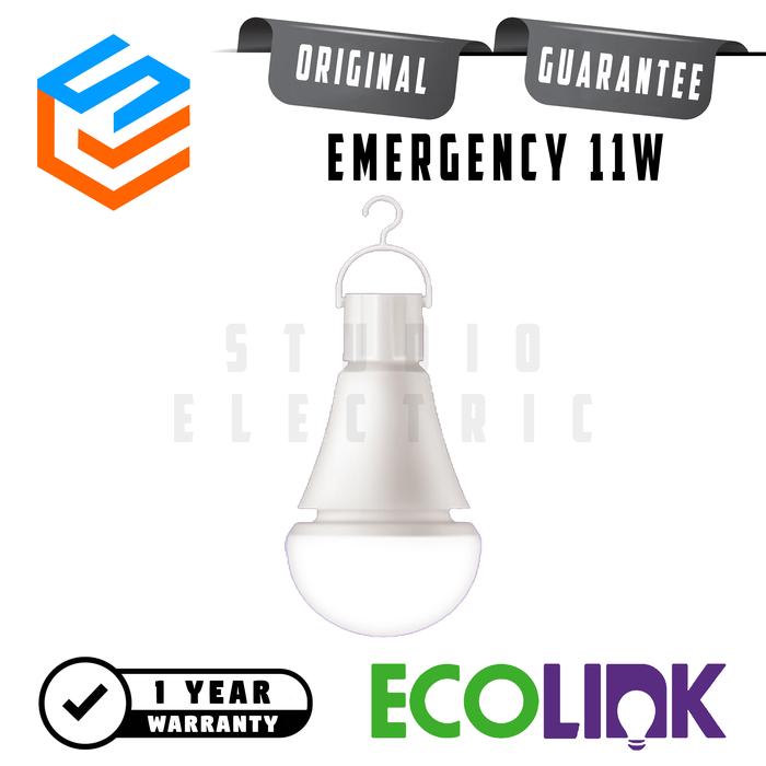 Promo Lampu LED Ecolink 11 Watt Emergency Rechargeable Bulb Bohlam 11W ...