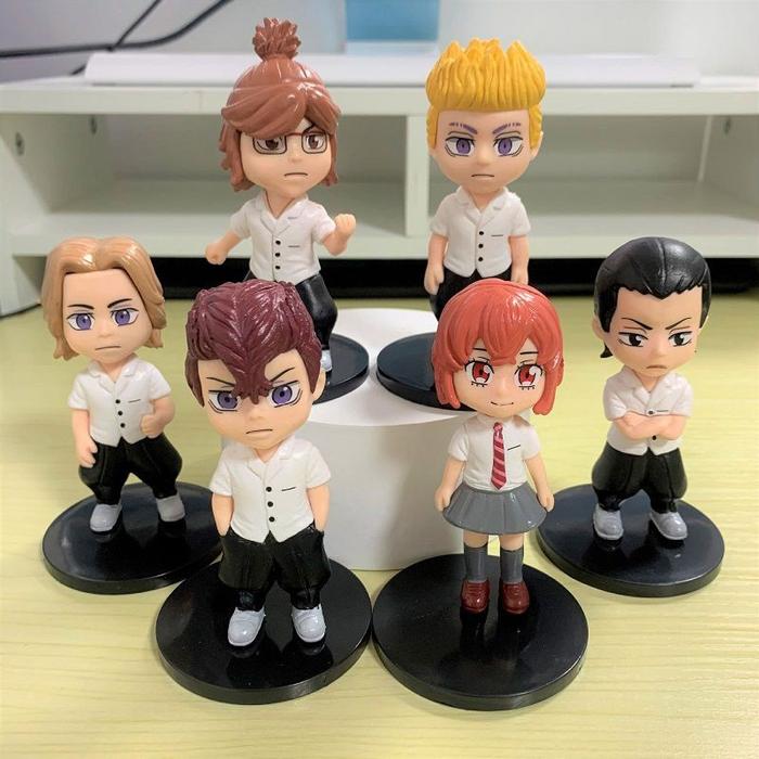 Jual Figure Tokyo Revengers set Touman Takemichi Mikey Draken Kazutora ...