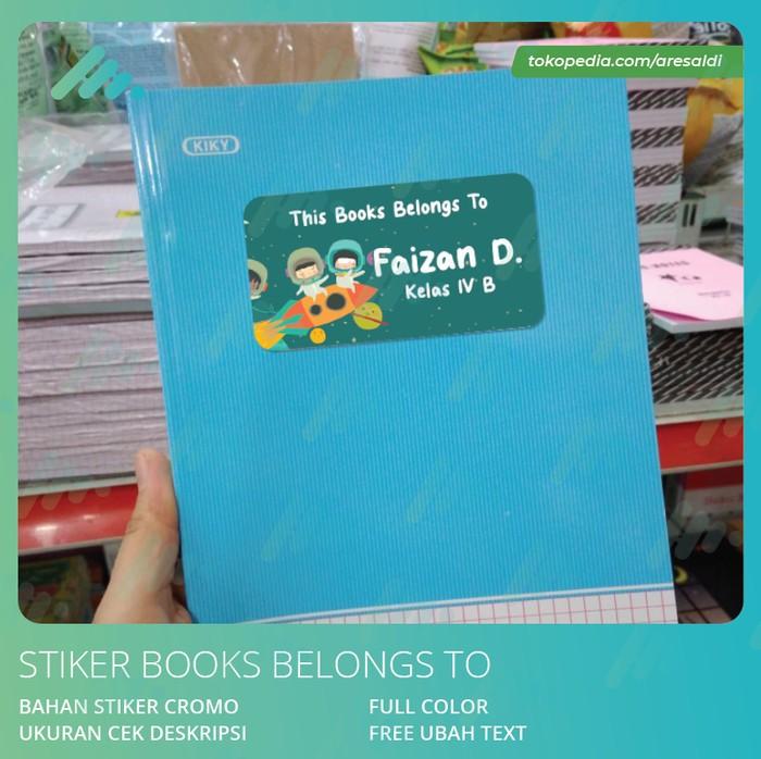 Jual Sticker this books belongs to Stiker Label Buku Pelajaran Anak ...