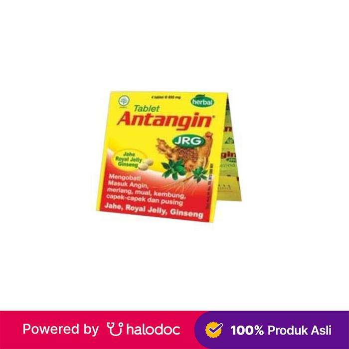 Jual Antangin JRG 4 Tablet - Masuk Angin, Mual, dan Muntah - Halodoc ...