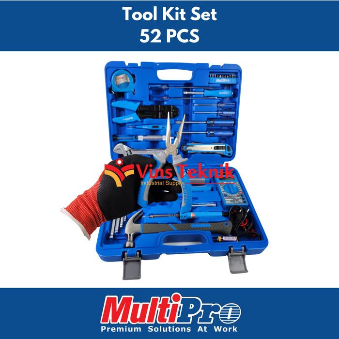 Jual Multipro Toolkit 52 Pcs Alat Pertukangan Kunci Set Tool Kit Set ...