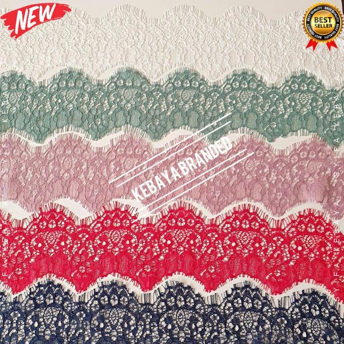Jual Renda Meteran / Kain Renda / Renda Brokat Brukat / Renda Pinggiran ...