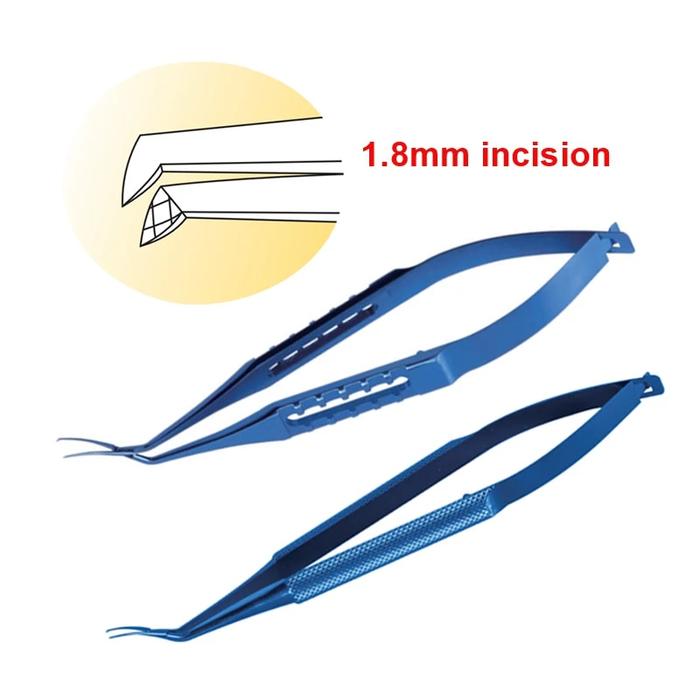 Jual Ophthalmic Capsulorhexis Forceps Titanium Alloy Eye Surgical Tool ...