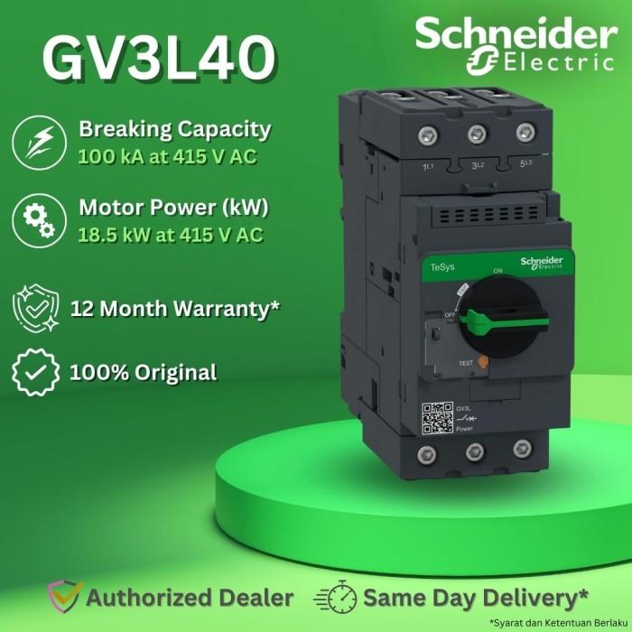 Jual Schneider Motor Breaker 18,5kW 3P GV3L40 Best - Kota Tangerang ...