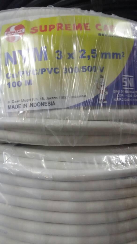 Jual Kabel Listrik Tunggal NYM 3x2,5mm SUPREME Roll 100m - Jakarta ...