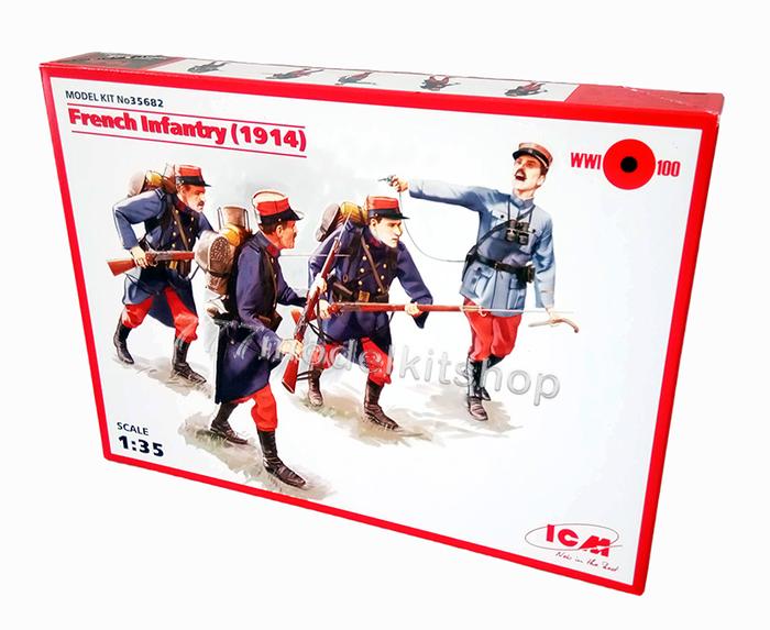 Jual ICM - French Infantry (1914) figur model kit - Kota Bengkulu ...