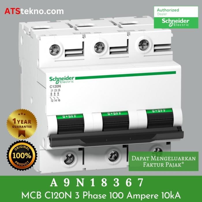 Jual Schneider MCB C120N 3p 100a 3 Phase 100 Ampere 10kA A9N18367 Best - Kota Tangerang Selatan ...