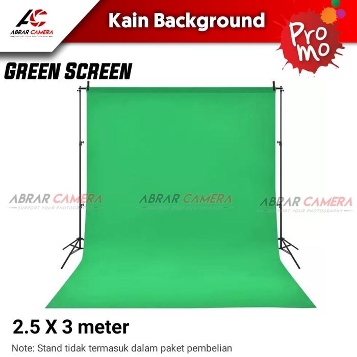 Jual Background Kain Green Screen Studio Layar Photo Backdrop Back ...